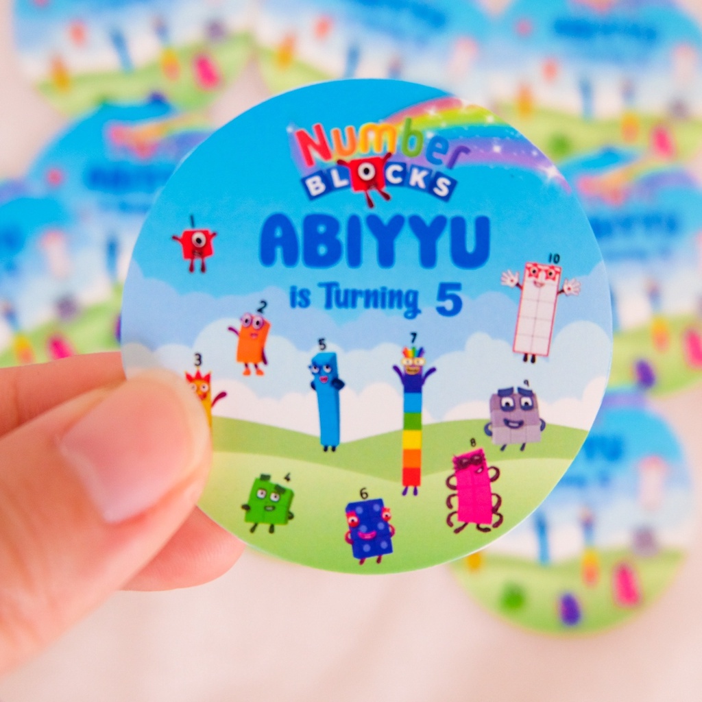Jual Number Blocks Sticker Birthday Souvenir Tempelan Ulang Tahun ...