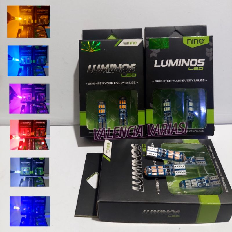 Jual LAMPU LED SENJA KOTA SEIN T10 15 titik LUMINOS 9NINE JELLY 1 SET ...