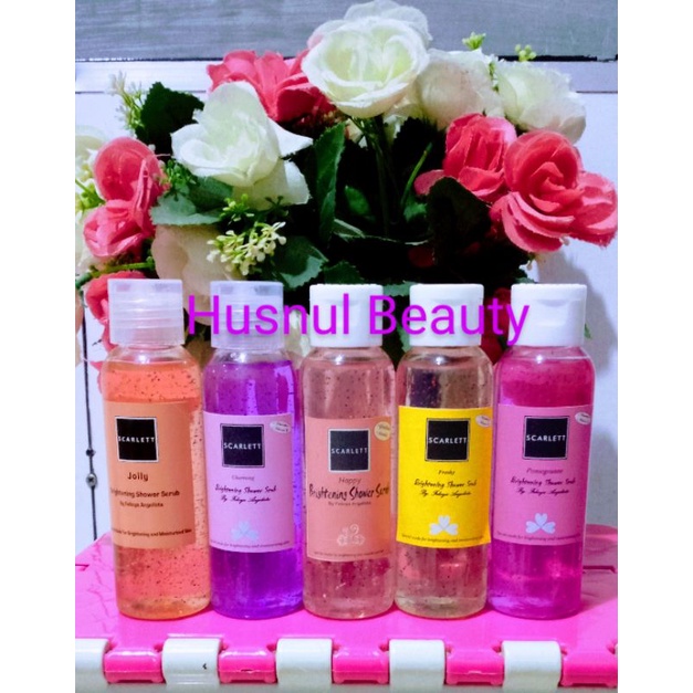 Jual Scarlett Mini Shower Scrub Sabun Mandi Cair / Body Care | Shopee ...