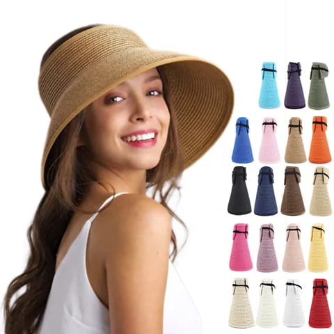 Jual TOPI FASHION WANITA TOPI ANTI UV TOPI PANTAI TOPI PITA MODIS ...