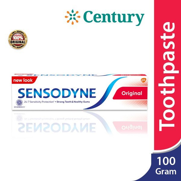 Jual Sensodyne Toothpaste Original 100gr (MERAH) / Pasta Gigi / Gigi ...