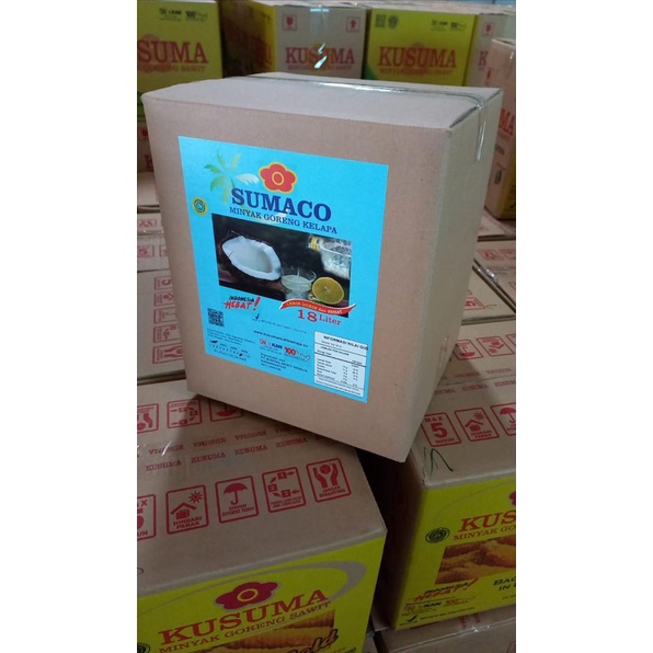 Jual minyak kelapa asli / coconut cooking oil sumaco bib 18 liter ...