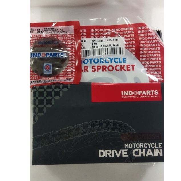 Jual GEAR SET RANTAI RODA KIT SHOGUN INDOPARTS S1435-2800S-SHO | Shopee ...