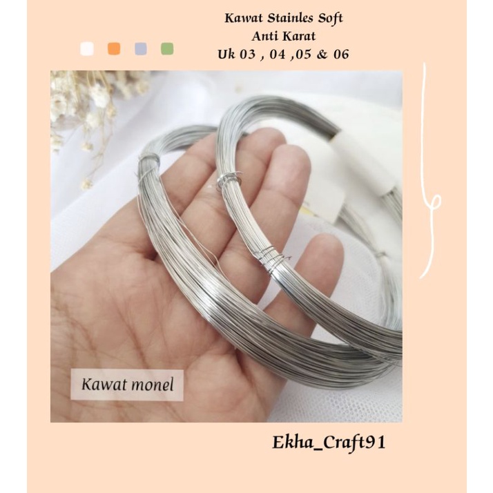 Jual Kawat Stainless Soft Ukuran 0,3 , 0,4 , 0,5 & 0,6/ Kawat Monel ...