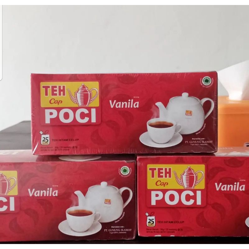 Jual Teh Celup Cap Poci rasa vanilla | Shopee Indonesia