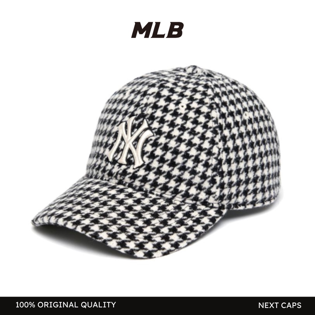 Jual Topi MLB New York Yankees Houndstooth - Tweed Baseball Cap Korea ...
