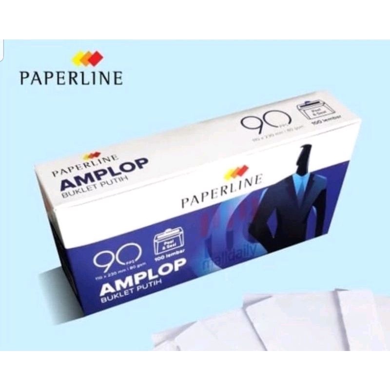 Jual AMPLOP PAPERLINE 90 PUTIH/100 LEMBAR | Shopee Indonesia