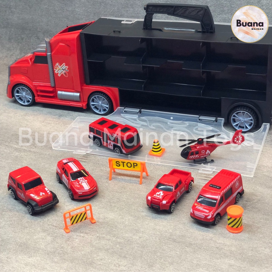 Jual Mainan Truck carry case Pemadam Container Truk Bus | Shopee Indonesia
