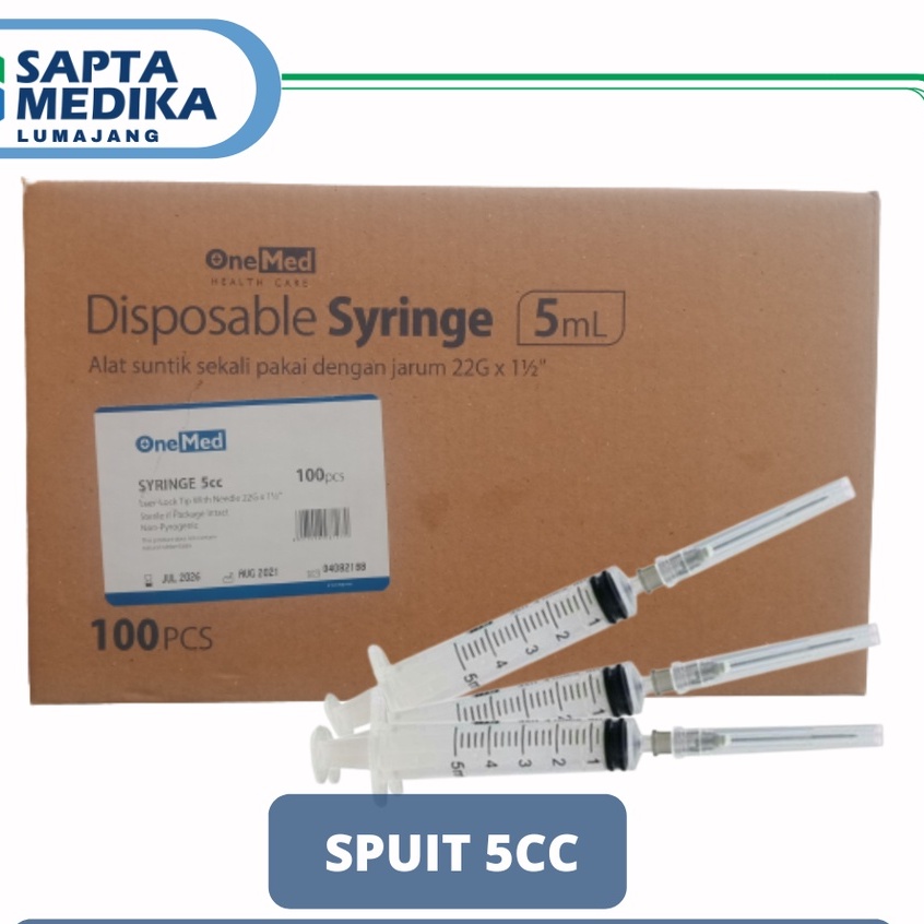 Jual Disposible Spuit/Syringe 5cc Onemed | Shopee Indonesia