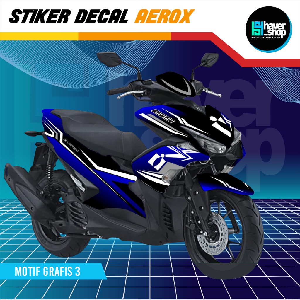 Jual Stiker Untuk Motor Yamaha Aerox Custom Sticker Decal Full Body ...
