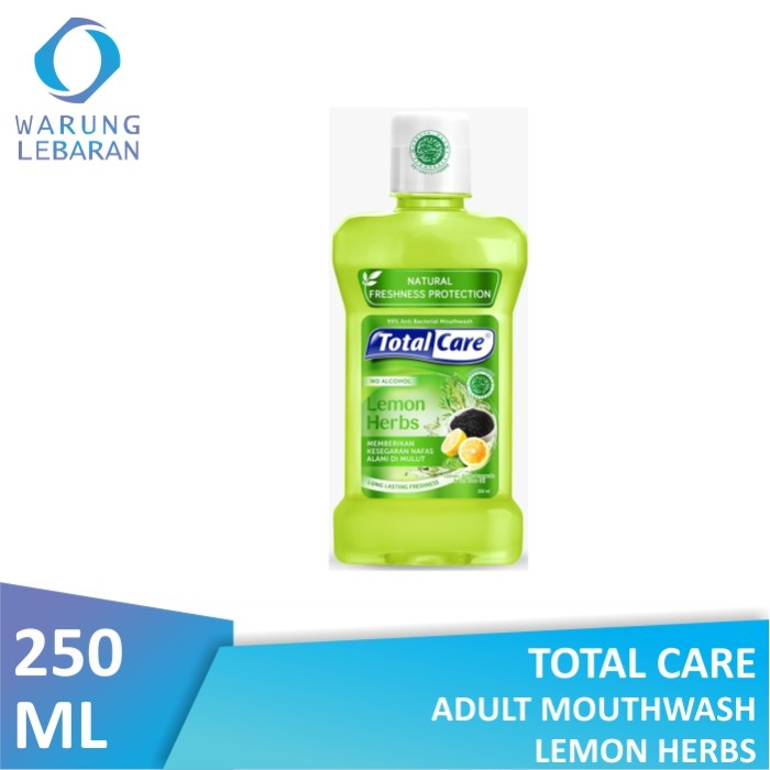 Jual Total Care Mouthwash Adult Lemon Herbs 250ml | Shopee Indonesia