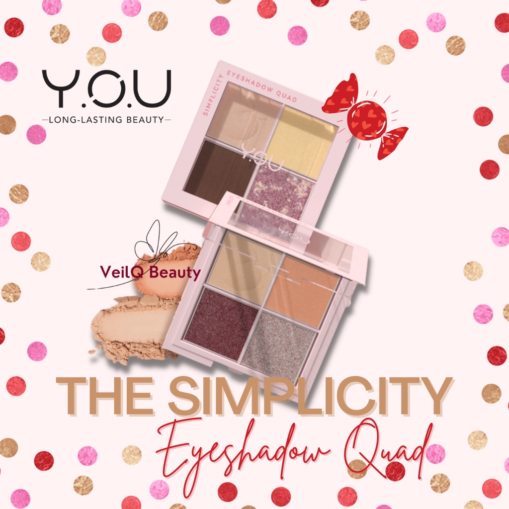 Jual YOU Simplicity Eyeshadow Quad | Makeup Palette 4 Warna | Pigmented ...