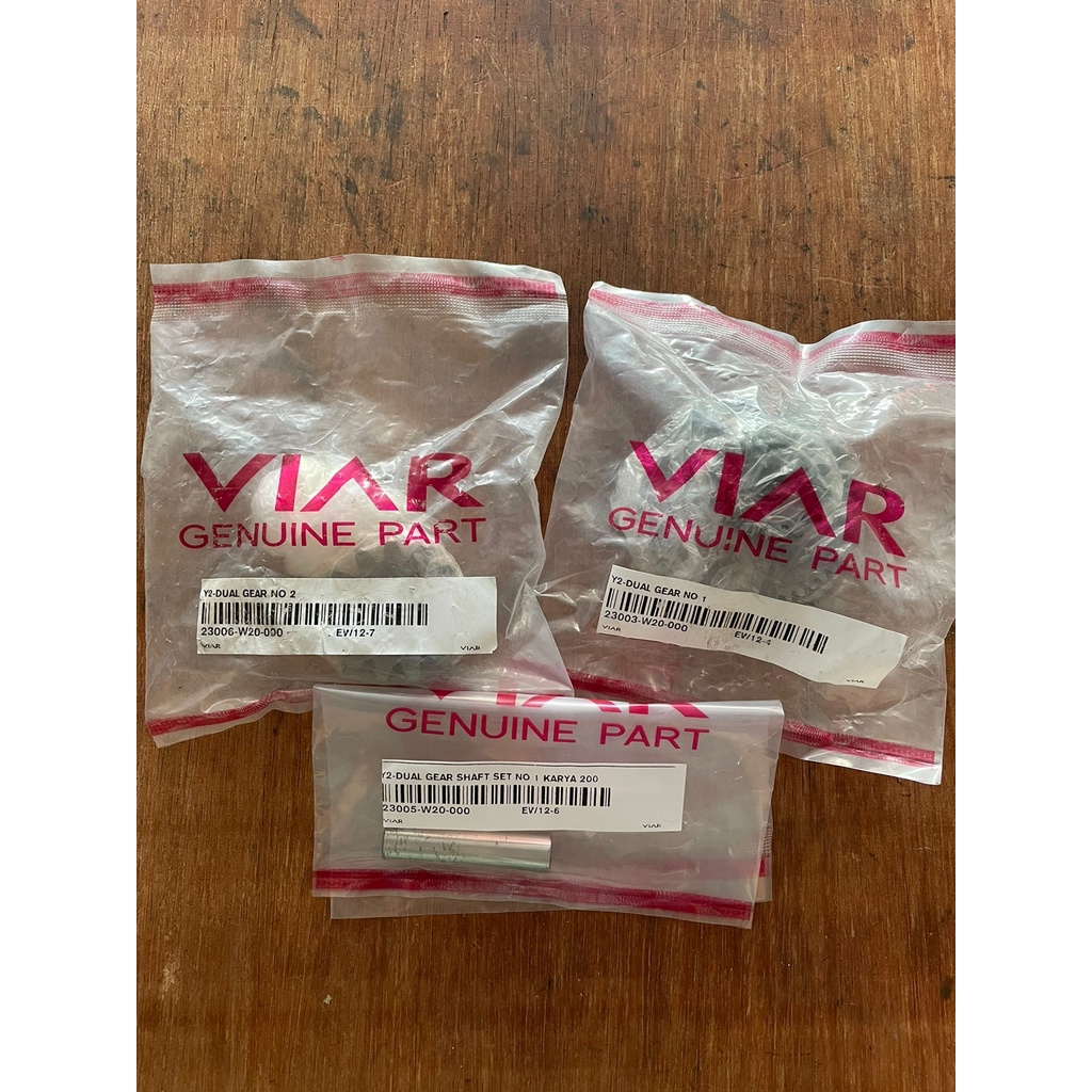 Jual DUAL GEAR SET VIAR 150 200 CC RADIATOR / GIGI PENGGERAK DINAMO SET ...