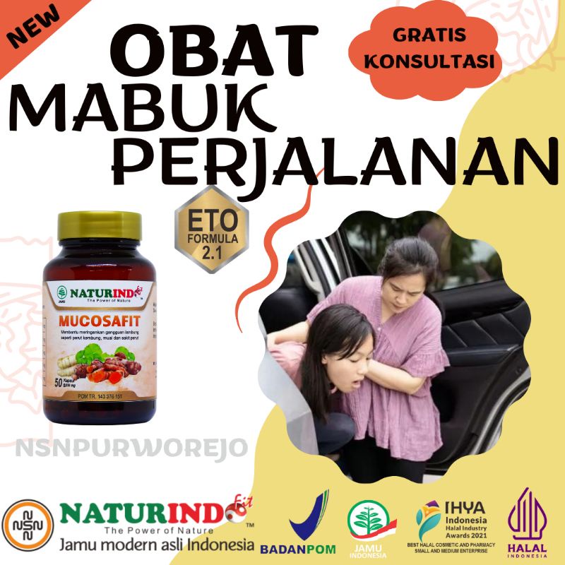 Jual Obat Mabuk Perjalanan 50 Kapsul Kembung Mual Muntah Begah Mabuk ...