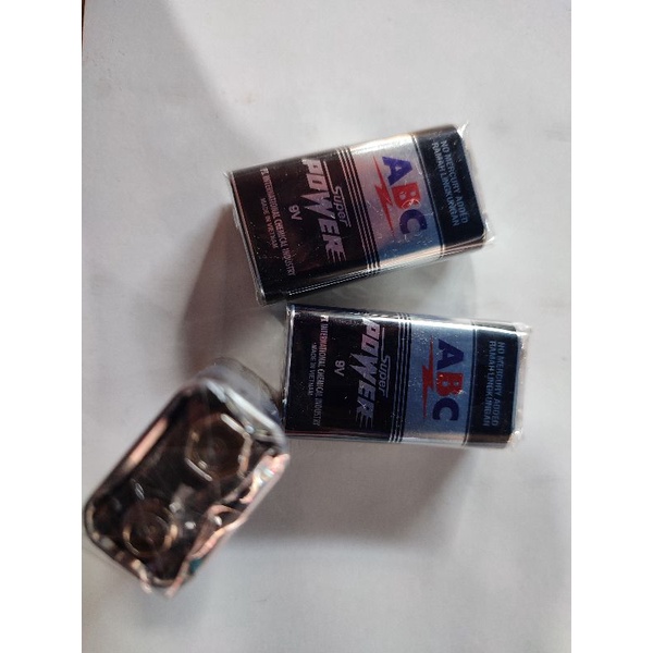 Jual ABC Battery 9V SUPER POWER Baterai Kotak HEAVY DUTY MIc | Shopee ...