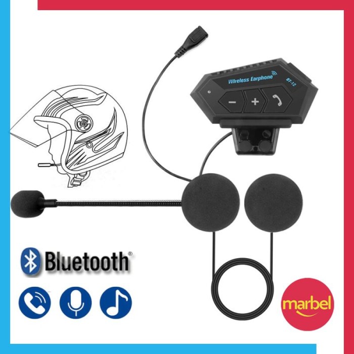 Jual Interkom Helm Motor Headset Bluetooth Touring Wireless | Shopee ...