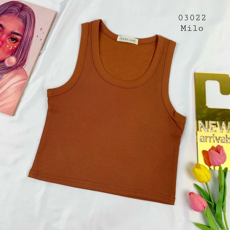 Jual TANGTOP WANITA MARY JANE BANGKOK KNIT SEMI CROP WANITA PREMIUM ...