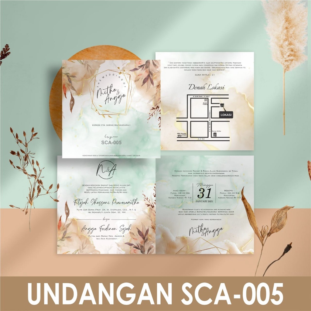 Jual SCA 005 Blanko Undangan | Undangan Murah | Blangko Undangan ...