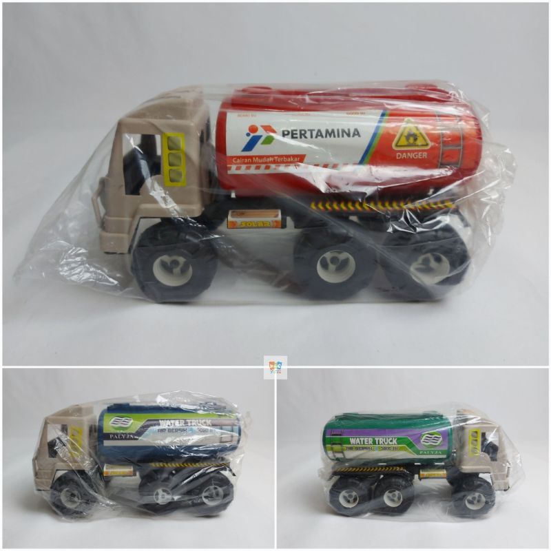 Jual Mainan Mobil Truck Pertamina Dan Truck Tangki Air Panjang 28 CM ...