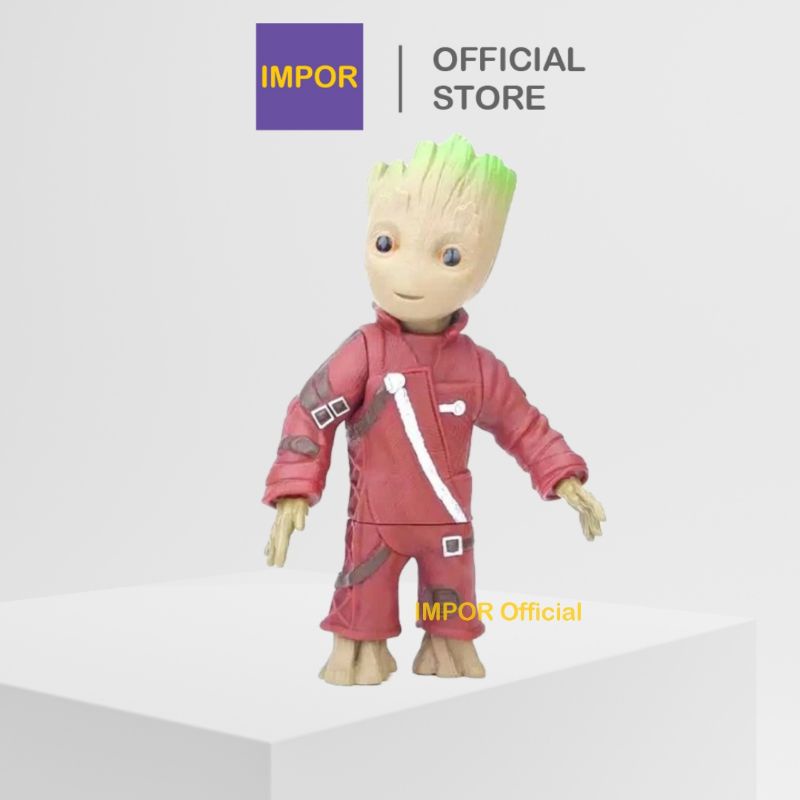 Jual IMPOR Marvel Baby Groot Red Suite Guardian Of The Galaxy Figure ...