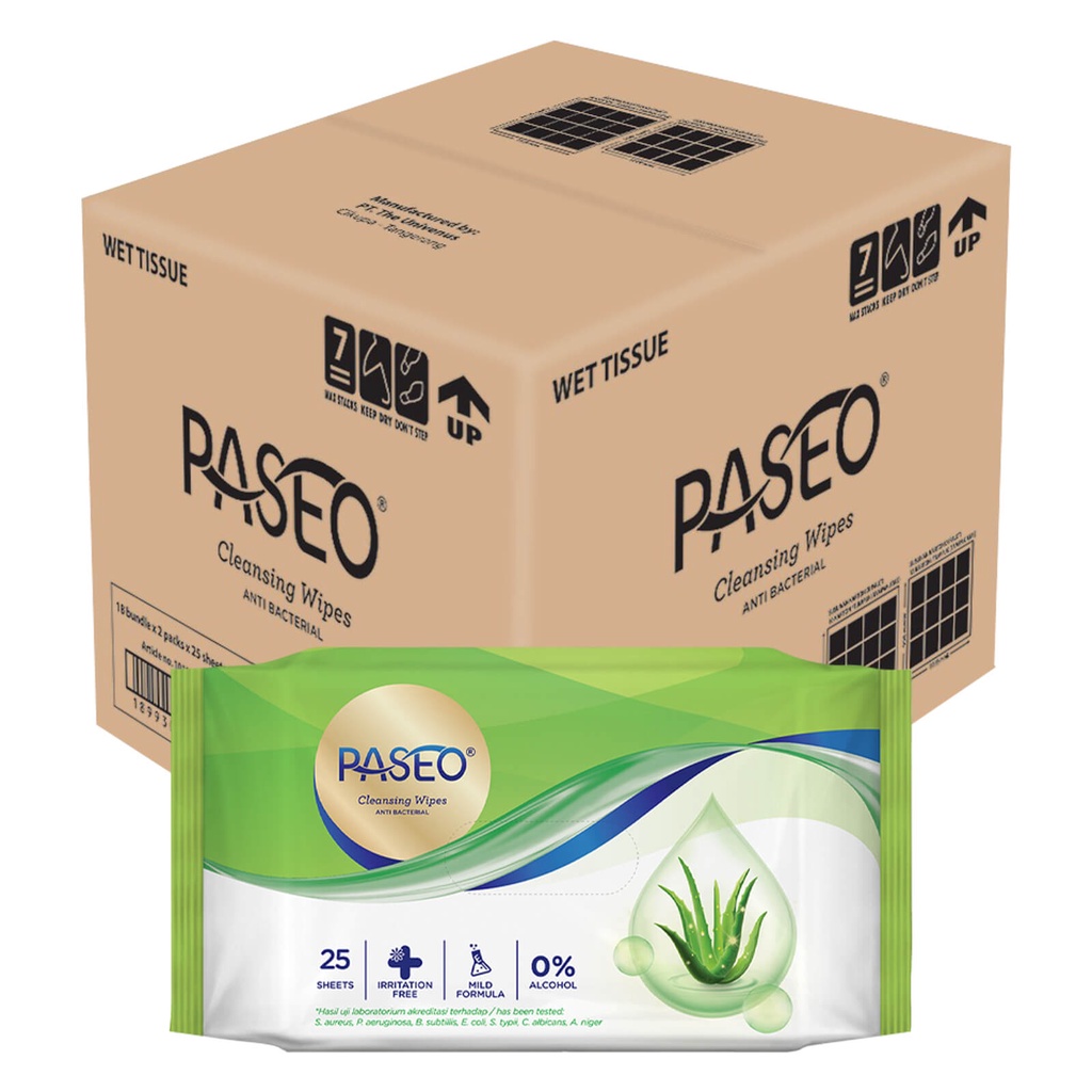 Jual TISSUE BASAH PASEO 25 SHEETS TISUE BASAH PASEO 25SHEETS | Shopee ...