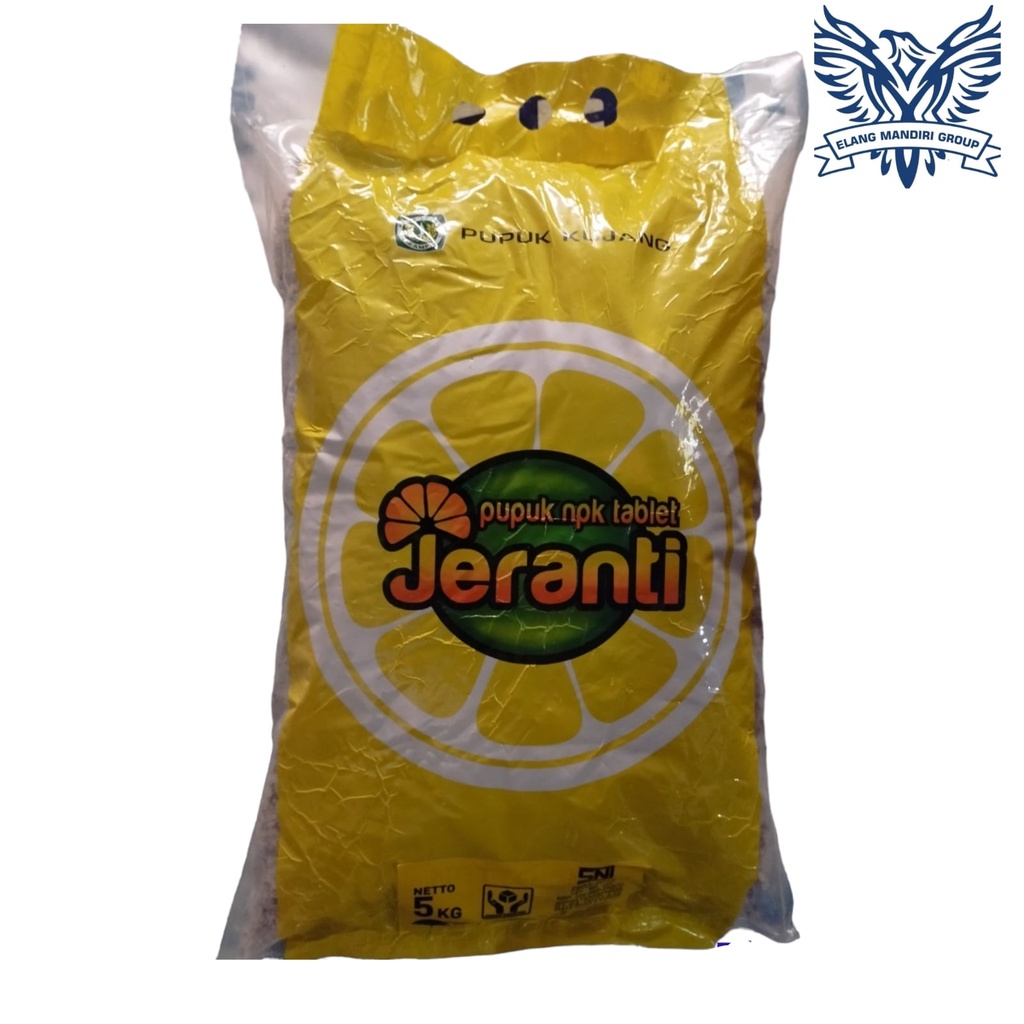 Jual Pupuk NPK Tablet Jeranti 18-10-14+2S+TE 5kg Original Pupuk Kujang ...