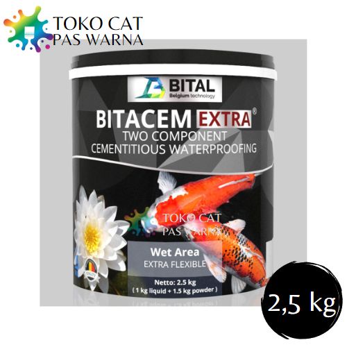 Jual Cat Kolam Super Elastis Anti Bocor BITAL BITACEM EXTRA 2,5 Kg ...