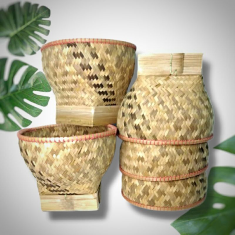 Jual Bakul nasi bambu 2 Liter 25 cm | Shopee Indonesia
