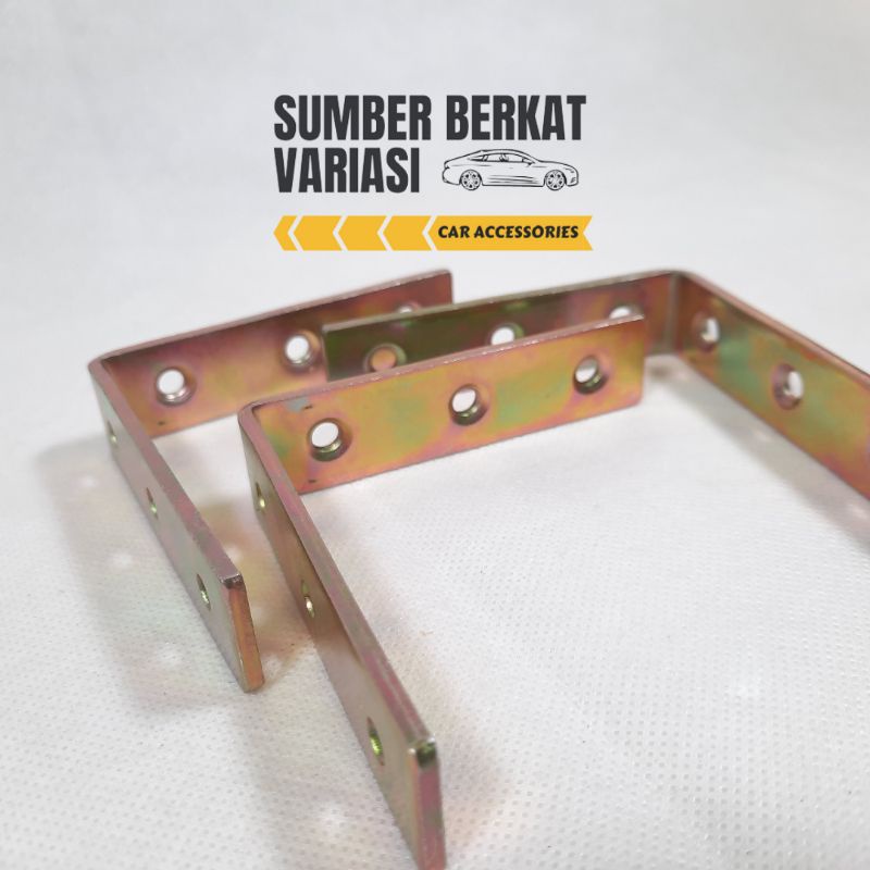 Jual Siku Besi L Dudukan Bracket Lubang Lobang Tebal Kuningan | Shopee ...