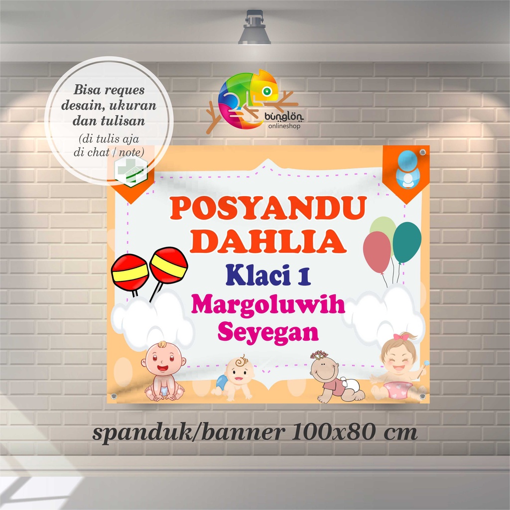 Jual Spanduk Banner Posyandu Free Desain | Shopee Indonesia