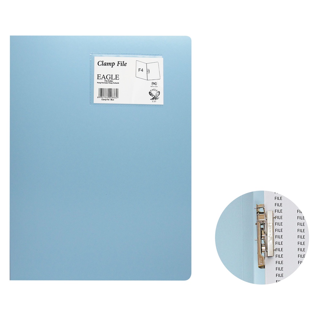 Jual Map Jepit EAGLEFiles F4 (Folio) Clamp File Clip File Map Plastik ...