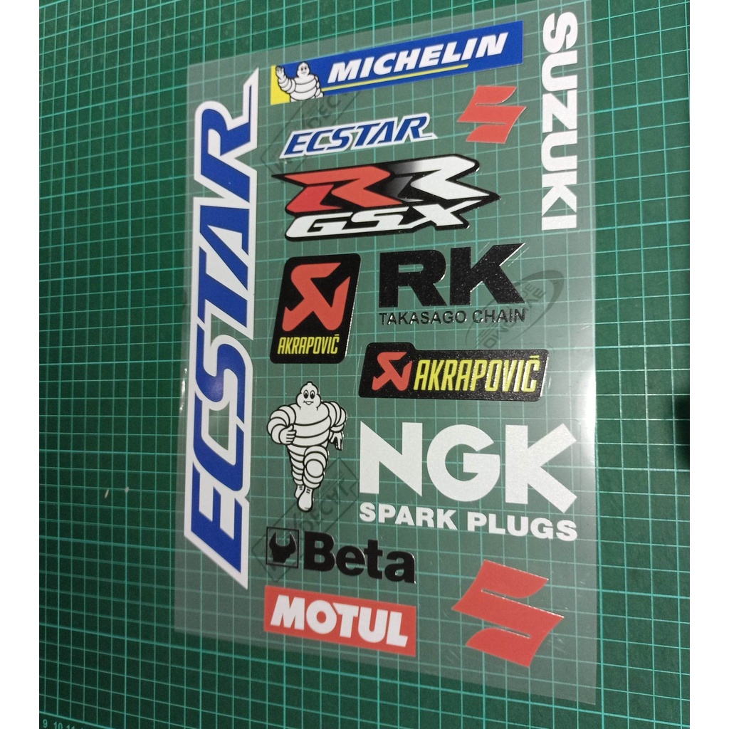 Jual STIKER SPONSOR MOTOGP / STICKER PACK MOTO GP / STICKER TRANSPARANT ...