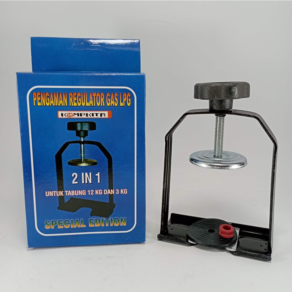 Jual Pengaman / Pengunci Regulator Gas 2in1 Kompkita 3-12KG | Shopee ...