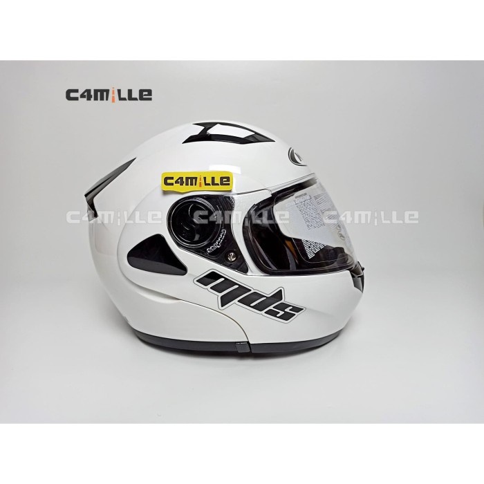 Jual NEW!! HELM MDS PRO RIDER SOLID WHITE MODULAR FULL - L | Shopee ...