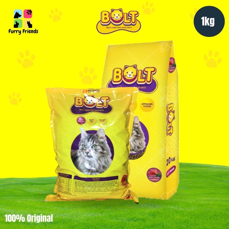 Jual Bolt Tuna Adult Cat-Repack 1 Kg Makanan Kucing Tuna Flavor ...