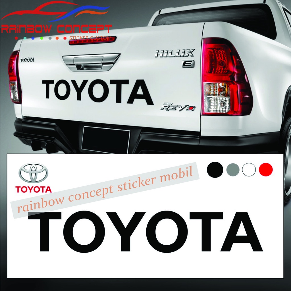 Jual Discont Sticker toyota hilux revo sticker bak belakang toyota ...
