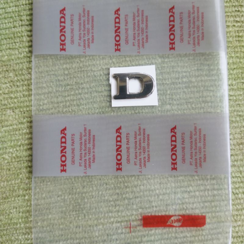 Jual Logo emblem 3D huruf D untuk all varian motor honda asli ori ...