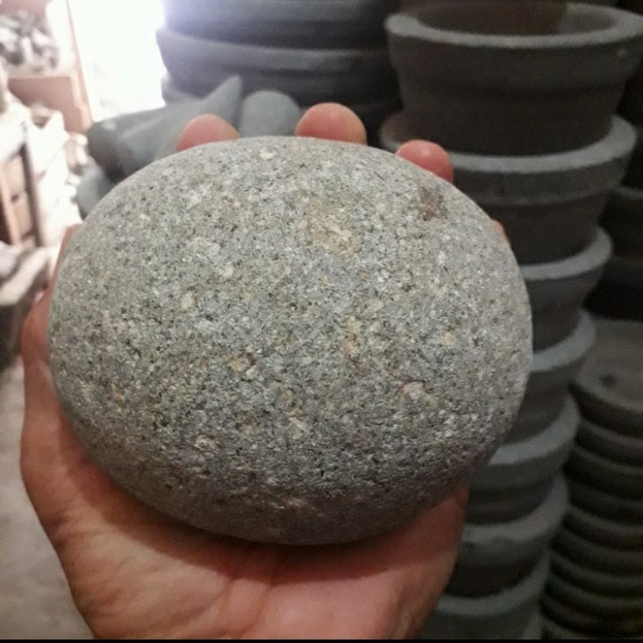 Jual TERMURAH BATU ULEKAN BULAT JUMBO BESAR Batu Kali Batu Alam Batu ...