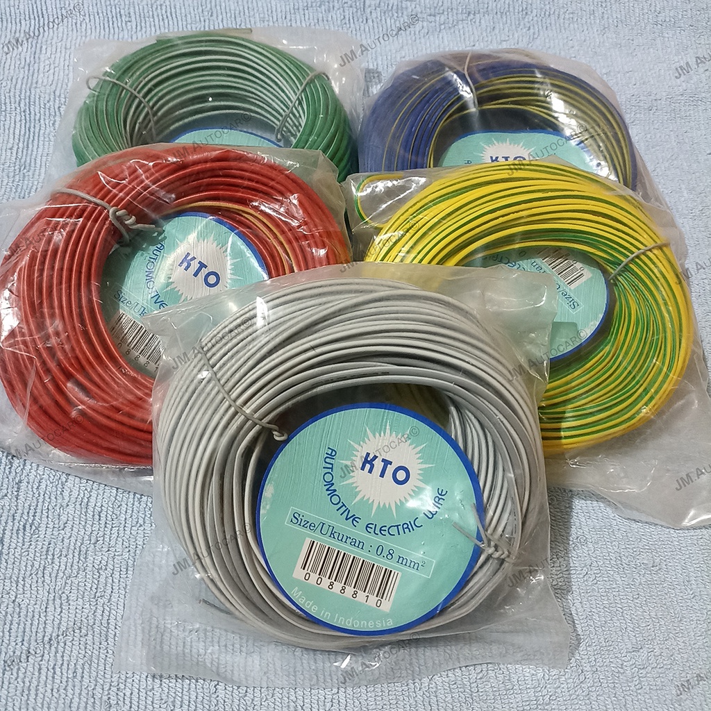 Jual Wayar / Kabel Lampu KTO 0,8mm 1mm 2mm 3mm 4mm 6mm x panjang 24m ...