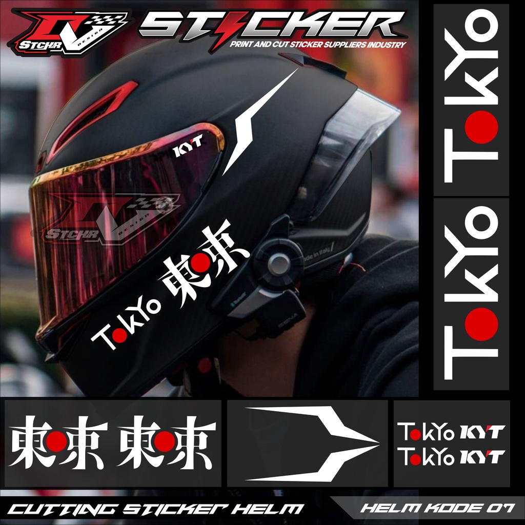 Jual stiker helm-stiker helm fullface KYT RSV NHK INK-cutting stiker ...