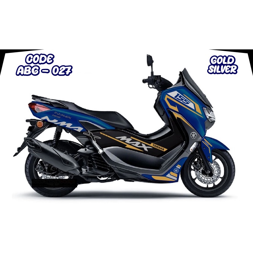 Jual STIKER CUTTING NMAX BARU BODY BIRU + FREE STIKER VELG NMAX PAKET ...