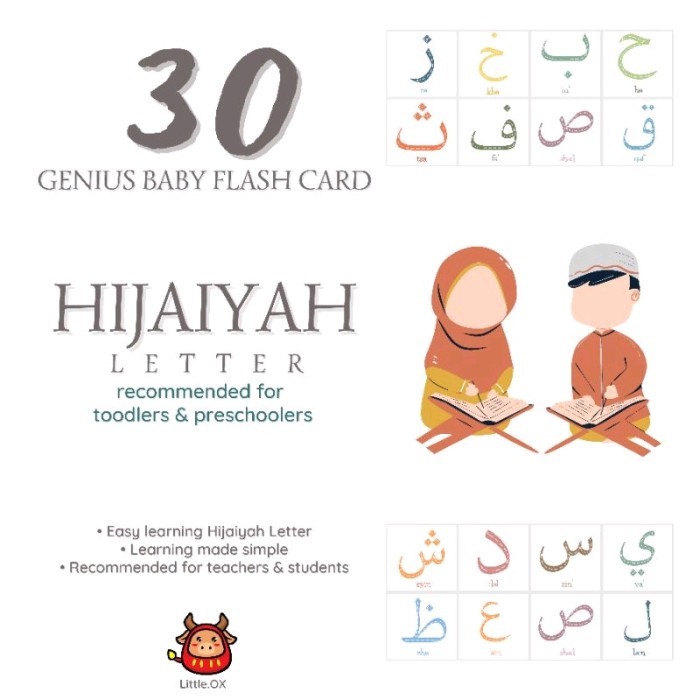 Jual Card Flash Card Hijaiyah Arabic Letter Bahasa Arab Tulisan ...