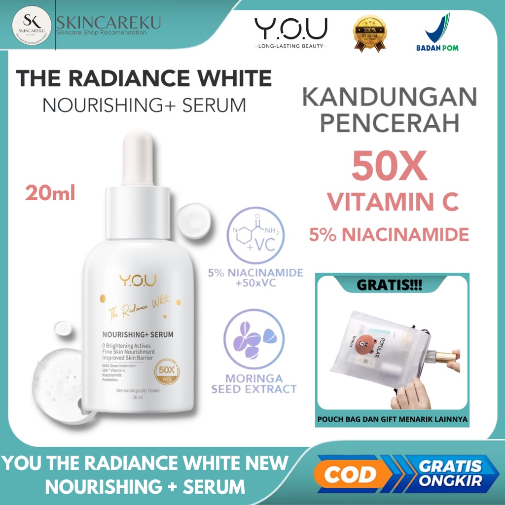 Jual YOU The Radiance White Nourishing Serum 20 ml | YOU Radiance White ...