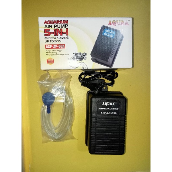 Jual Mesin Aerator AQURA ASP AP Q3A Air pump mesin gelembung aerator Q ...