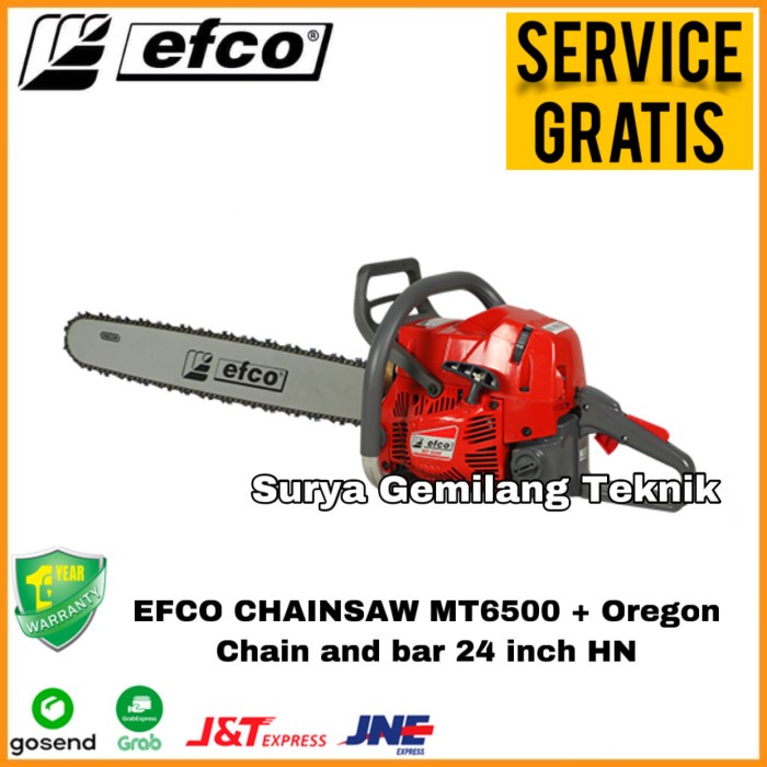 Jual Mesin Gergaji Chainsaw 24 In Chainsaw Efco Mt6500 Alat Potong Pohon | Shopee Indonesia