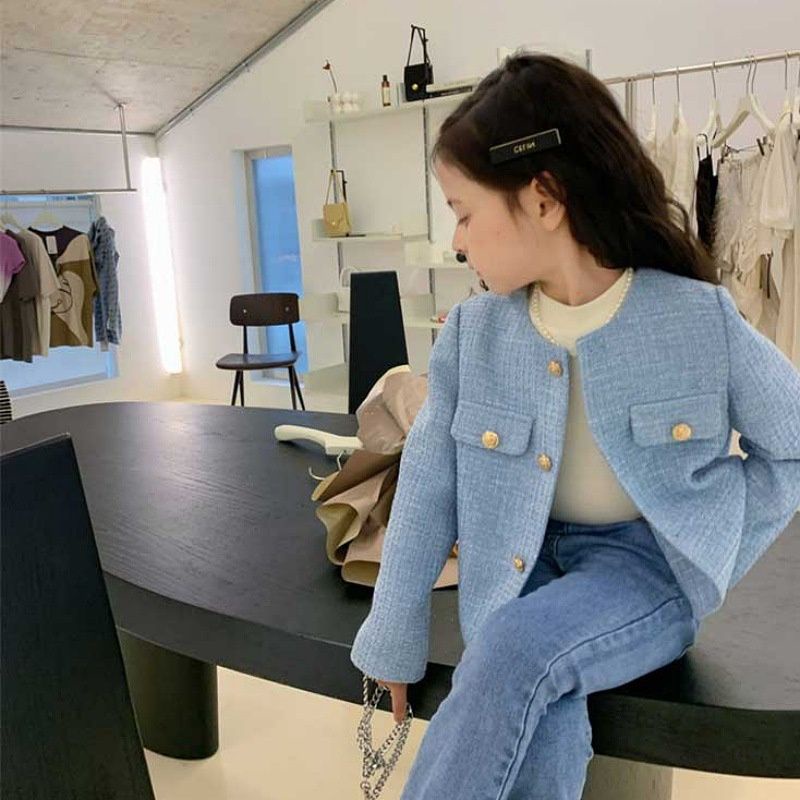 Jual Lafleurkids Korean Tweed Outer / Korean Outer Blazer / Cardigan ...