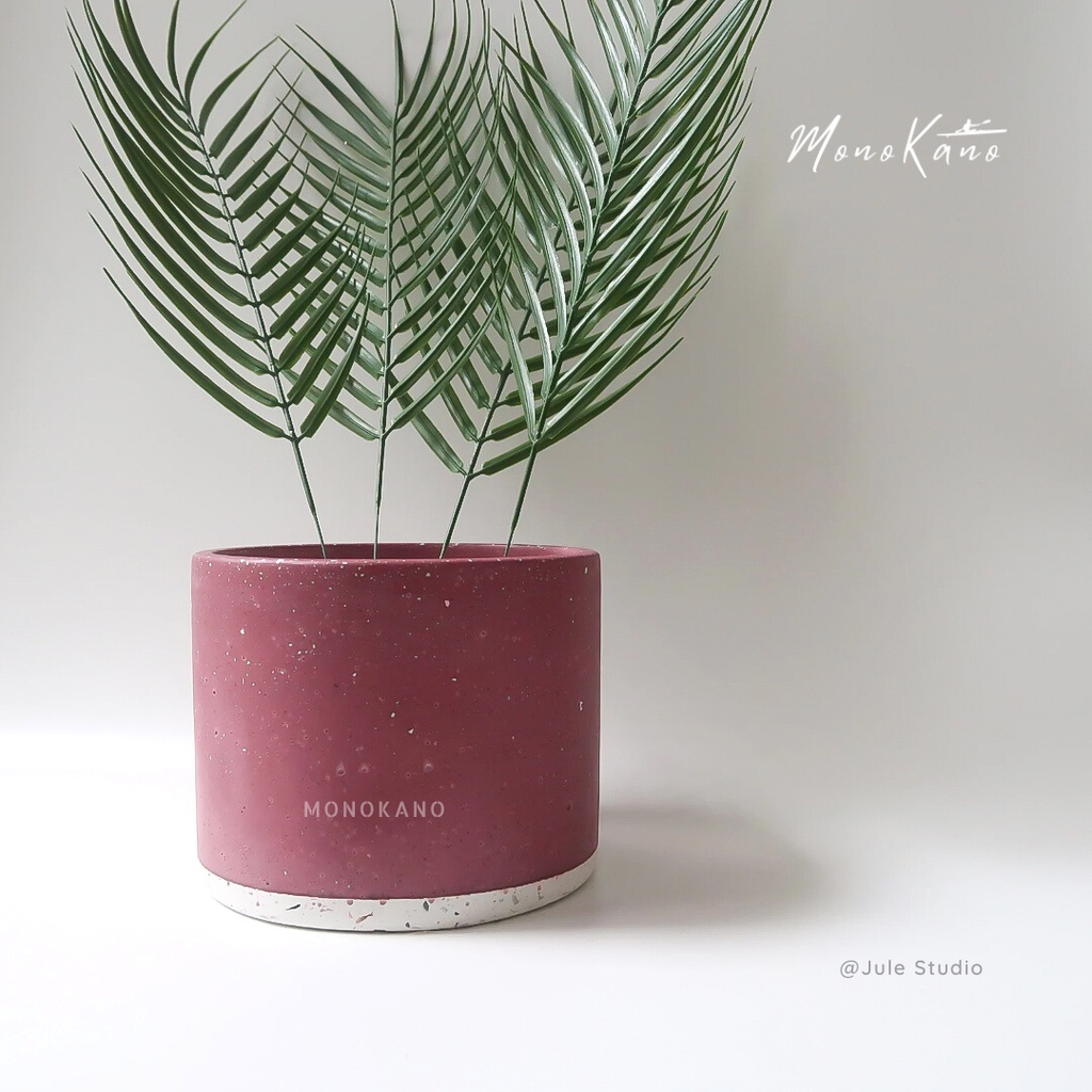 Jual Pot Tanaman Besar D15 Waterproof Terrazzo/Rose Dust/Concrete Pot ...