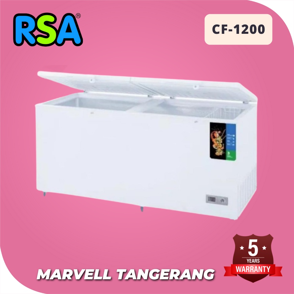 Jual Chest Freezer RSA CF 1200 Chest Freezer Box 1000 Liter Garansi ...