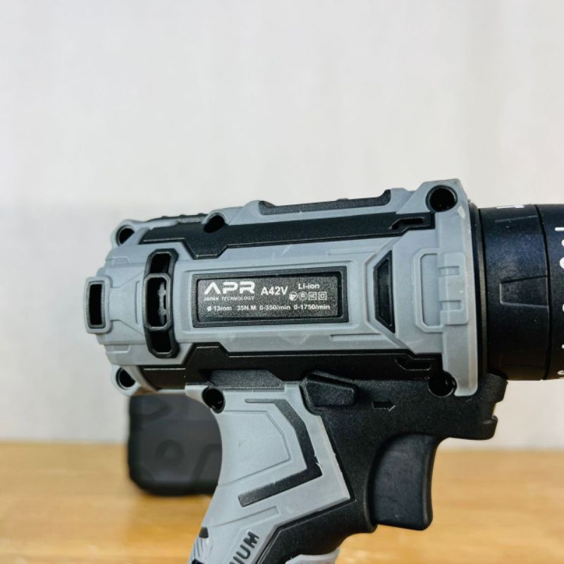 Jual MESIN BOR CORDLESS APR 42 VOLT 13MM FULLSET IMPACT DRILL BATERAI ...
