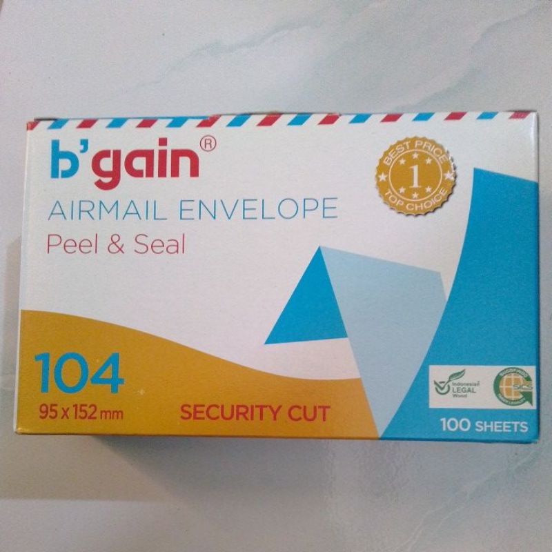Jual Amplop airmail 104. 95*152mm (80gsm) isi 100 lembar/pack | Shopee Indonesia